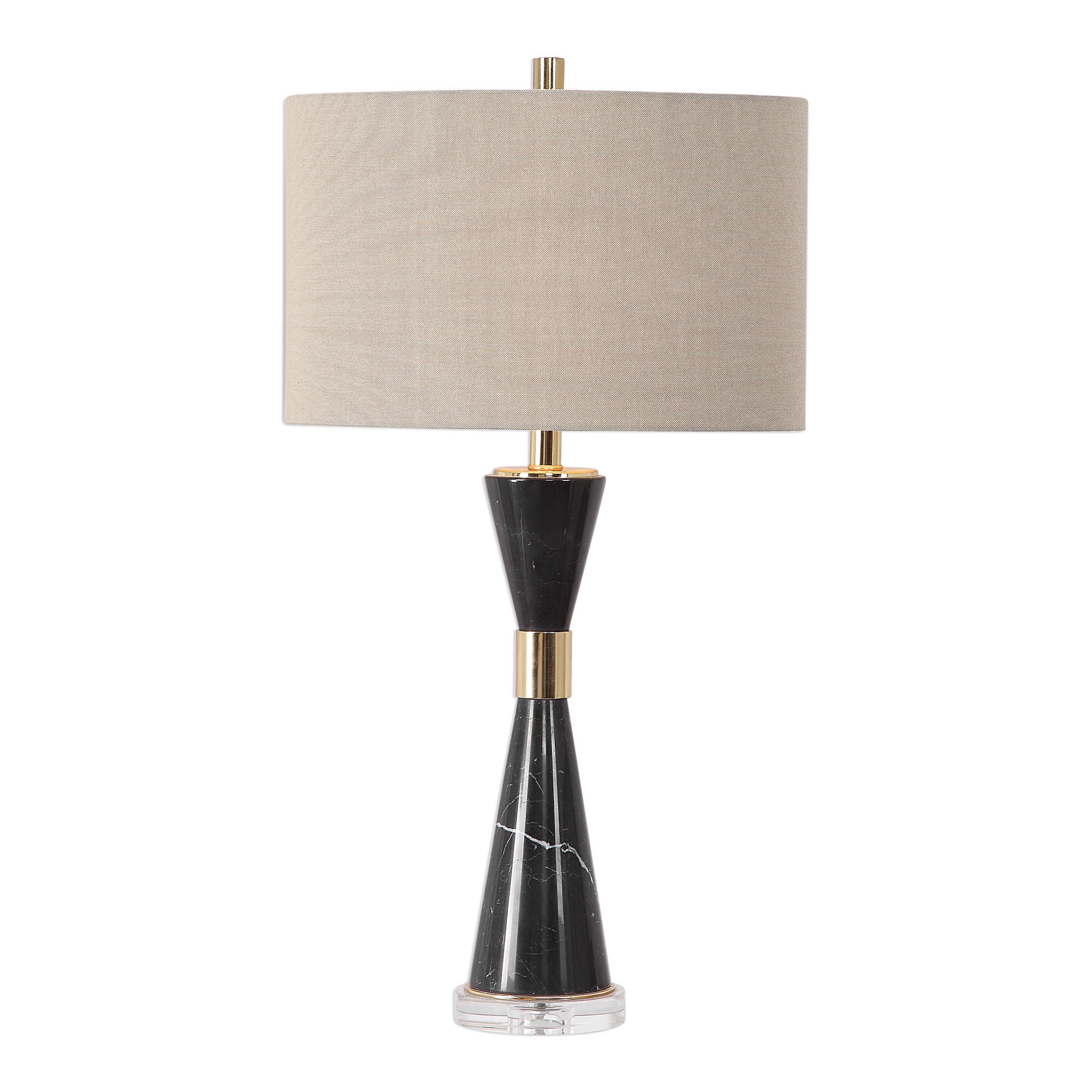 Alastair Marble Table Lamp Black